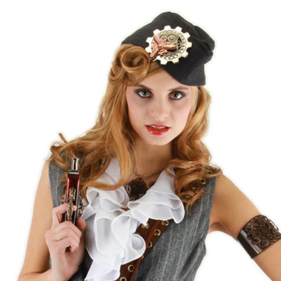 Elope | Accessories | Steampunk Naval Officer Grey Hat Hat Only No Pin ...